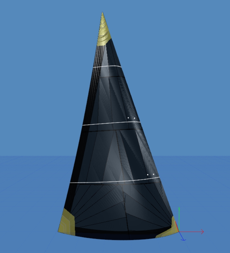 RADIAL LAMINATED HEADSAIL – LOONG SAILS-UK LIMITED